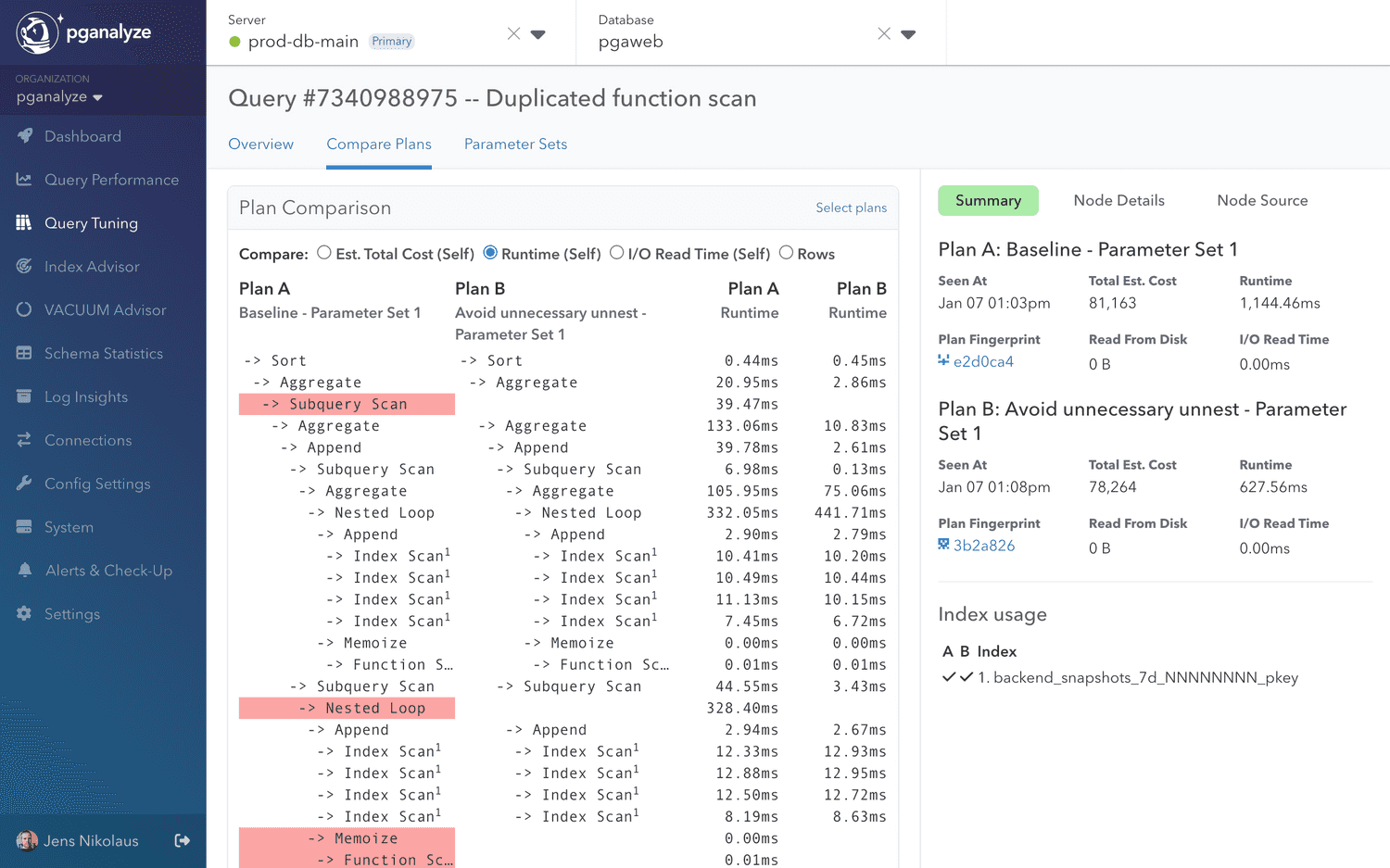 Introducing Query Tuning Workbooks Safely Tune Postgres Queries On