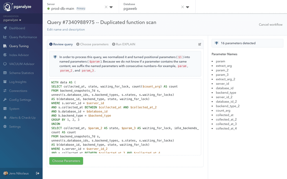 How To Optimize Slow Queries With Workbooks · Pganalyze
