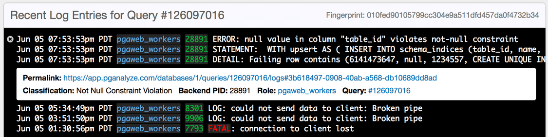 Introducing Log Insights: Realtime Analysis of Postgres Logs · pganalyze