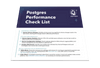 Postgres Performance Check List · pganalyze