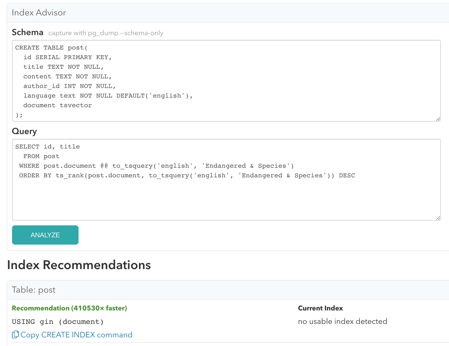 Understanding Postgres Gin Indexes The Good And The Bad