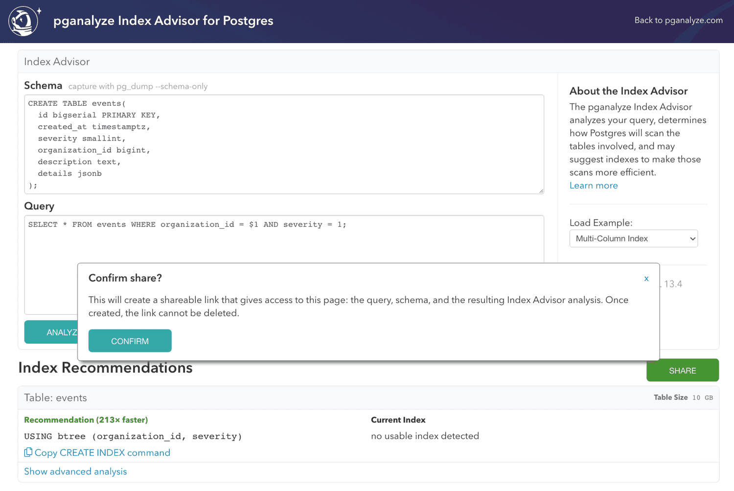 A better way to index your Postgres database: pganalyze Index Advisor